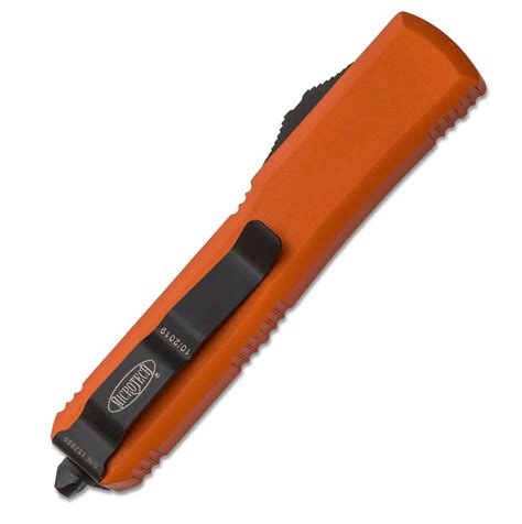 Microtech Ultratech T E Orange Black Standard Or American Edge Knives