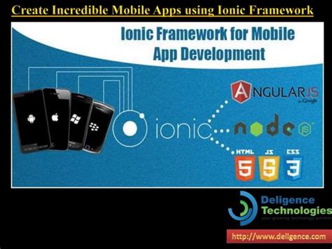 ionic hybrid mobile application framework pptx web development