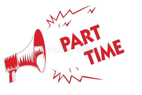 Handwriting Text Part Time Concept Meaning A Work Or Job That Is Not Permanent But Able To