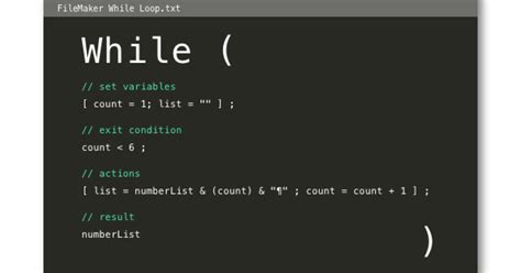 Filemaker While Function Db Services
