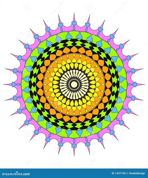 Circular Pattern Design Stock Illustration Illustration Of Cover