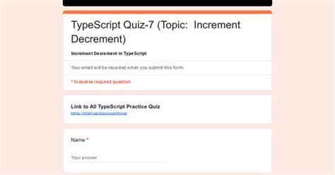 Discover Infonet On Linkedin Typescript Quiz 7 Topic Increment Decrement