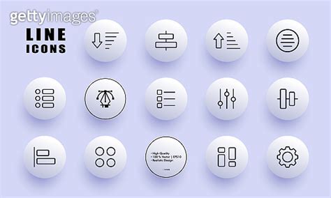 App Menu Set Icon Application Program Alignment Arrow Up And Down List Checkbox Adjust