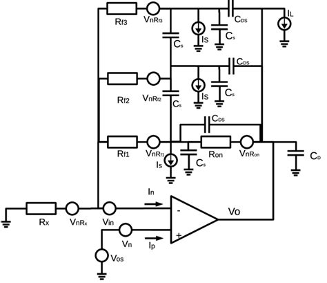 Model Of The Input Amplifier Section Considering Real Effects Of Download Scientific Diagram
