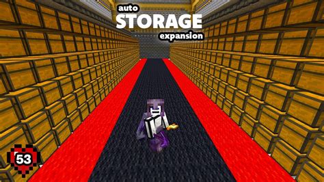 I Expanded Our Auto Storage System In Survival Minecraft 53 Youtube