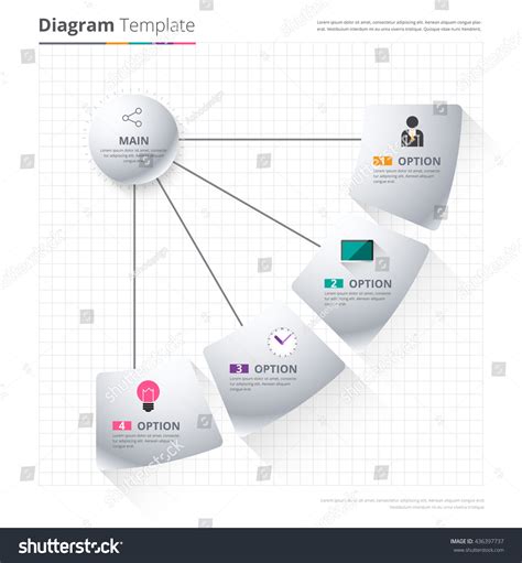 Diagram Template Organization Chart Template Flow Stock Vector Royalty Free