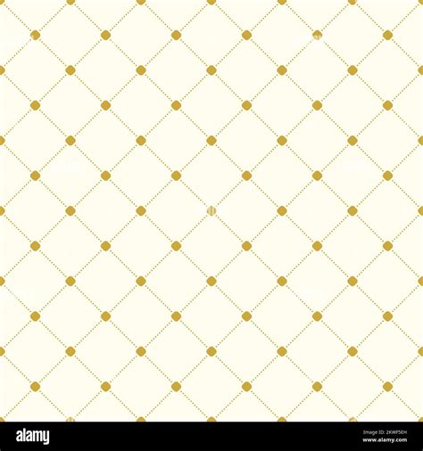 Geometric Dotted Vector Golden Pattern Seamless Abstract Modern