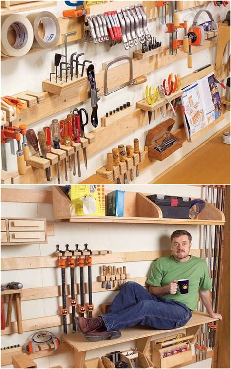 21 Inspiring Workshop And Craft Room Ideas For Diy Creatives Diy Storage Shelves Tool Storage