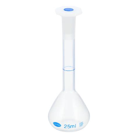 Uxcell 25ml Tolerance 03ml Polypropylene Graduated Volumetric Flask