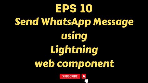 Send Whatsapp Message Using Lwc In Salesforce Salesforcewhatsappintegtation Sfdcpanther