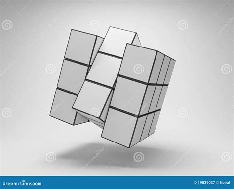 Array Puzzle From Cubes Stock Illustration Illustration Of Building