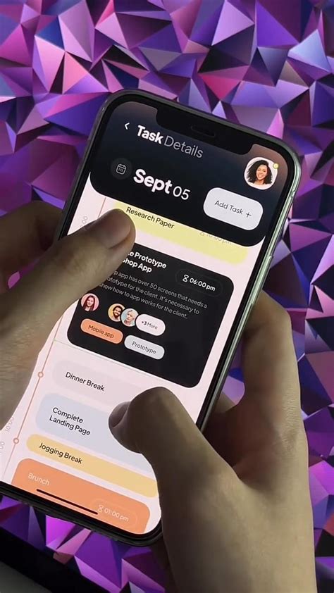 Task Management Mobile App Design Ui Ux Design Animation App