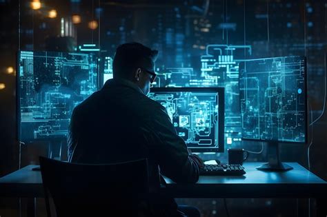 Premium Photo A Social Network Analysis Typing On A Computer On Screen And Coded Software