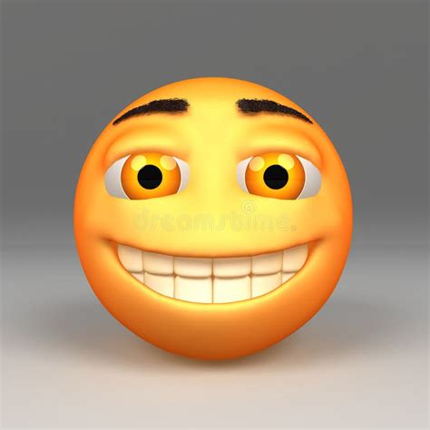 3 Emoji Feliz Sonrisa Emoticono 3d Stock De Ilustración