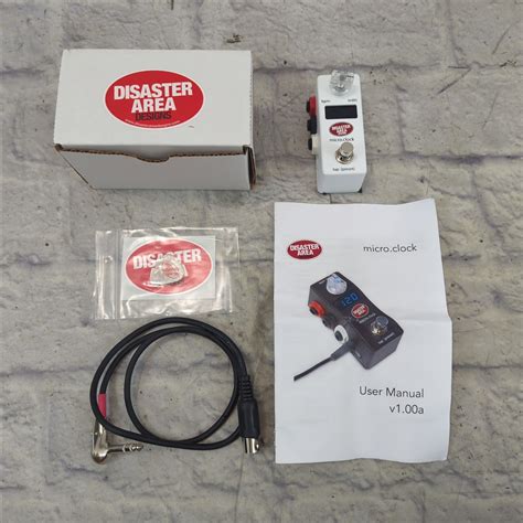 Disaster Area Designs Micro Clock Tap Tempo Controller Pedal Evolution Music