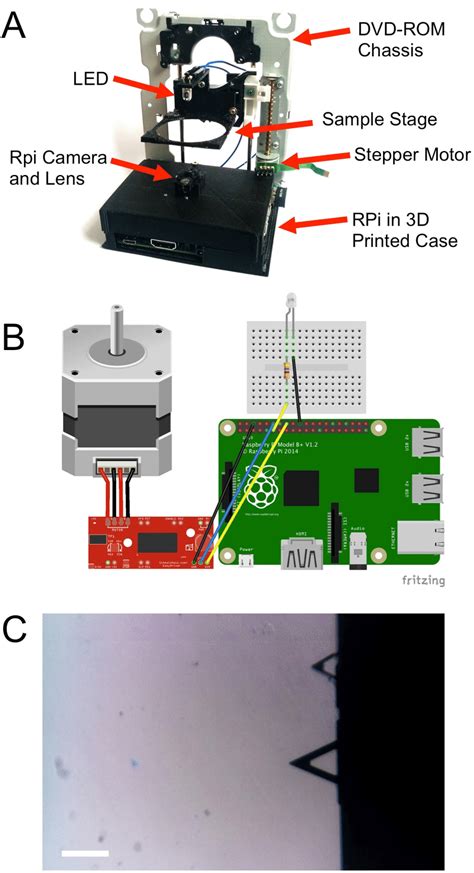 Diy Microscope Construction A A Case Was 3d Printed In Order To Download Scientific Diagram