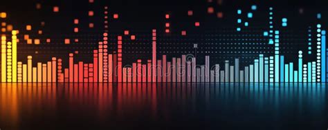 Dynamic Sound Wave Visualization Digital Art Modern Aesthetics Abstract Environment Close Up