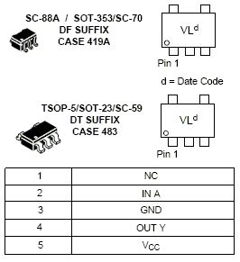 MC74VHC1GT50 Single Non Inverting Buffer TTL Level