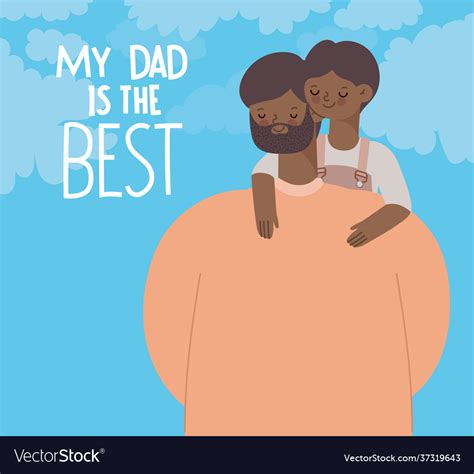 Daddys Day Poster Royalty Free Vector Image Vectorstock