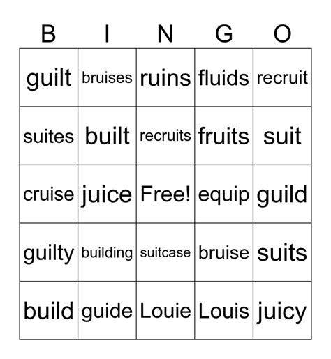 Ui Bingo Card