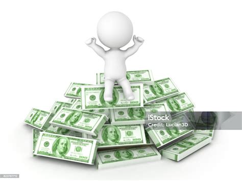 3d 캐릭터 백 달러 지폐의 더미 위에 앉아 100 달러 지폐 미국 지폐 통화에 대한 스톡 사진 및 기타 이미지 100 달러 지폐 미국 지폐 통화 가격 개념 Istock