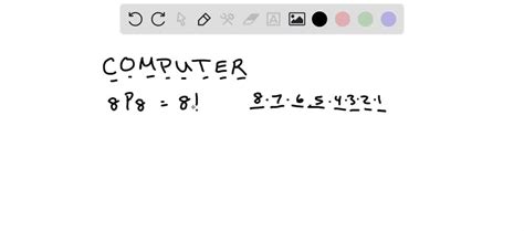 Solved Find The Number Of Different Permutations Of The Letters In The Word Computer How Many