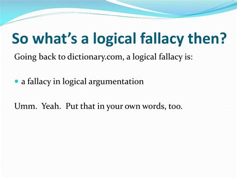 PPT Logical Fallacies PowerPoint Presentation Free Download ID 2612191