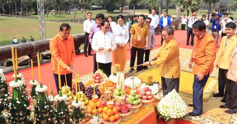 បទយកការណ៍៖ ព្រះរាជពិធីប្រទានព្រះអគ្គីកីឡា សម្រាប់ព្រឹត្តិការណ៍កីឡាស៊ីហ្គេម នៅប្រាសាទអង្គរវត្ត