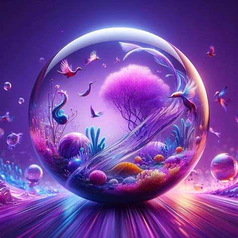 Download Purple Fish Birds Royalty Free Stock Illustration Image