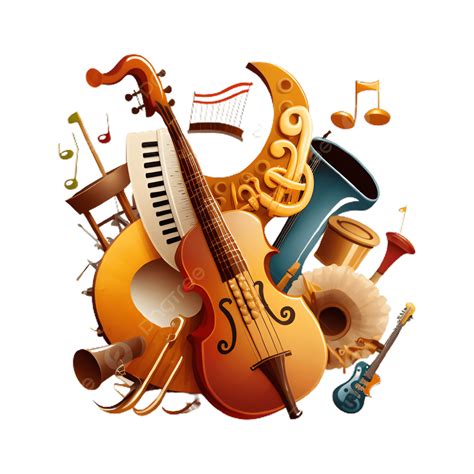 Bandinstrument Clipart تمثال معدني لصياد السمك