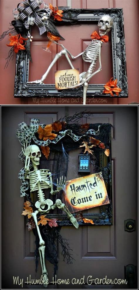 45 Halloween Wreaths You Can Buy Or Make At Home Halloween Crafts Decorations Diy Halloween
