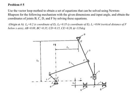 Problem 5 Use The Vector Loop Method To Obtain A Set