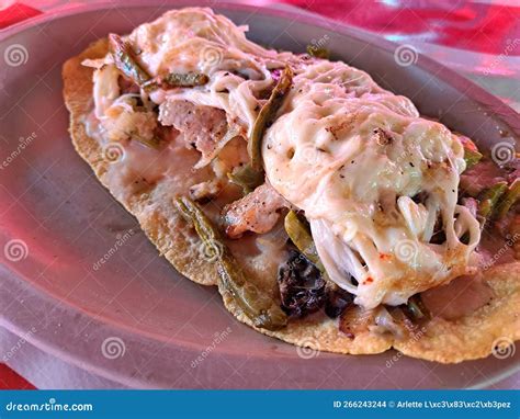 The Huarache Is A Typical Mexican Dish Whose Shape Simulates