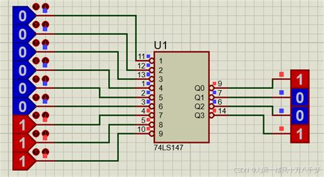 数电基础（组合逻辑电路proteus）proteus怎么使用优先编码器 Csdn博客