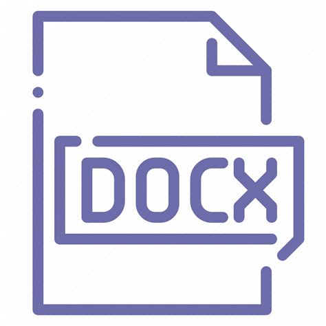 Docx Extension File Office Icon Download On Iconfinder