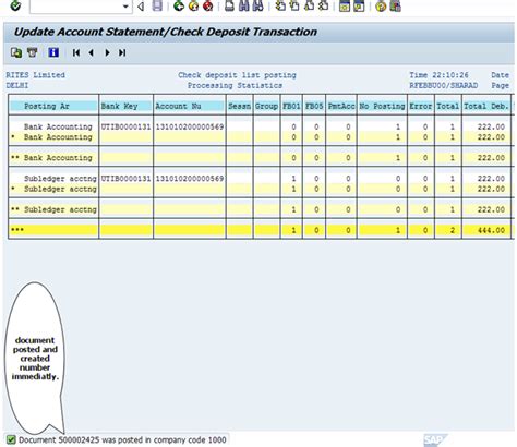 Processing Types In Ff68 Check Deposit Manual Ent Sap Community