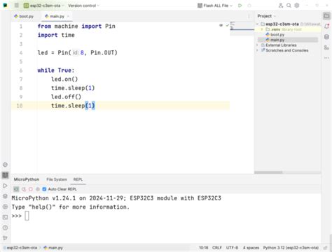 Micropython วิธีใช้งาน Micro Python Version ใหม่ บน Pycharm 2024311