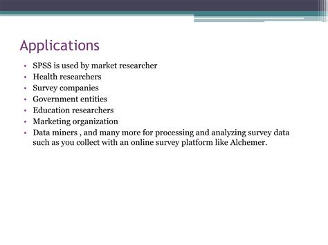 Application Of Excel And Spss Programme In Statistical Pptx