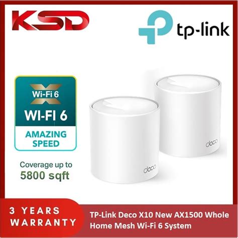 Tp Link Deco X Pack Or Pack Ax Whole Home Mesh Wi Fi System Shopee Malaysia