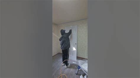 문짝 수성 페인트 후끼스프레이 작업 Youtube