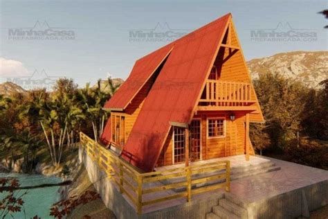 Kit De Chalé Pré Fabricado Modelo Pousada Pop 2 1 106 M²