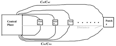 The Central Place Foraging Model A Simple Sketch Of The Central Place Download Scientific