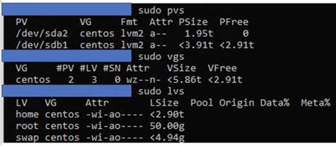Centos LVM PV In VG But Not In LV Unix Linux Stack Exchange Centos LVM PV In VG But Not In LV Unix Linux Stack Exchange