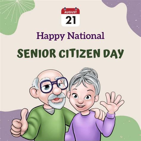 National Senior Citizen Day Aug 21 Wishes History Activities Hashtags