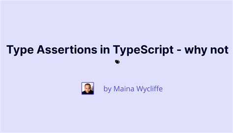 Type Assertions In Typescript Why Not Rangular2
