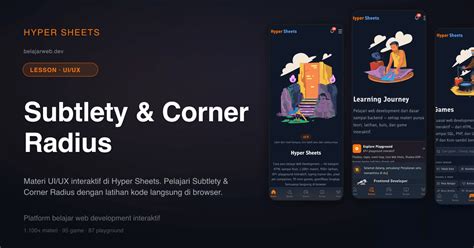 Subtlety And Corner Radius — Uiux — Hyper Sheets