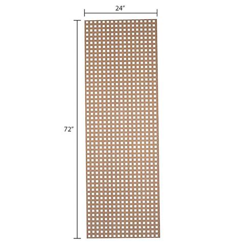 72 In X 24 In X 18 In Unfinished Square Decorative Perforated