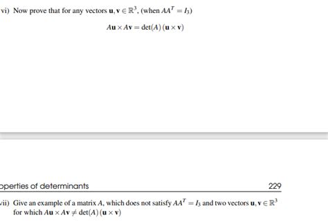 Solved Suppose A Is A 3 By 3 Matrix That Satisfies Aat I3