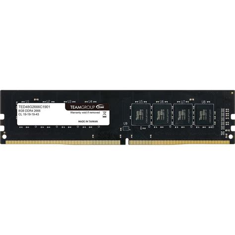 8gb Team Group Elite Ddr4 2666mhz Cl19 Memory Module