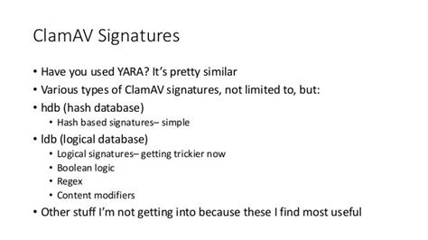 Clamdigging Leveraging Clamav For Malware Analysis And Detection